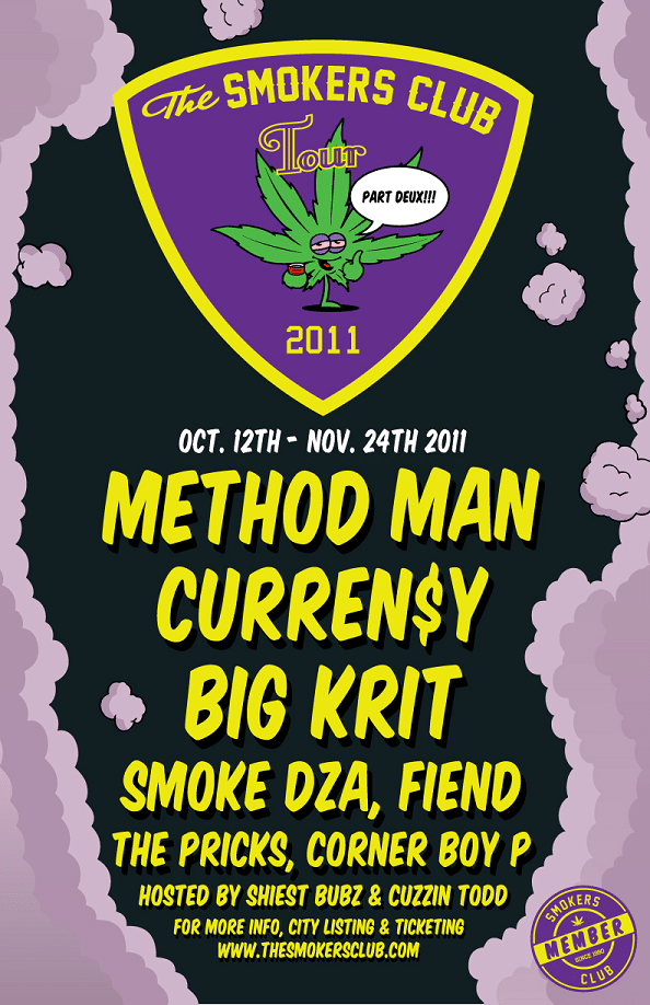 The Smokers Club Tour 2011 Featuring Method Man - The Weed Blog
