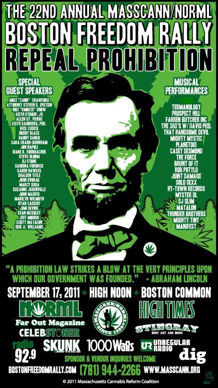 22nd Annual Boston Freedom Rally Coming This Weekend - The Weed Blog