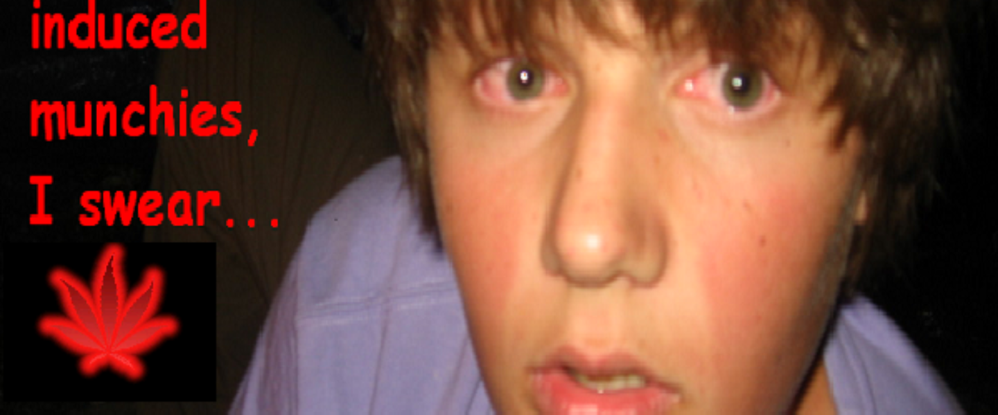 Teenager With Red Eyes And Marijuana Munchies Pic - The Weed Blog